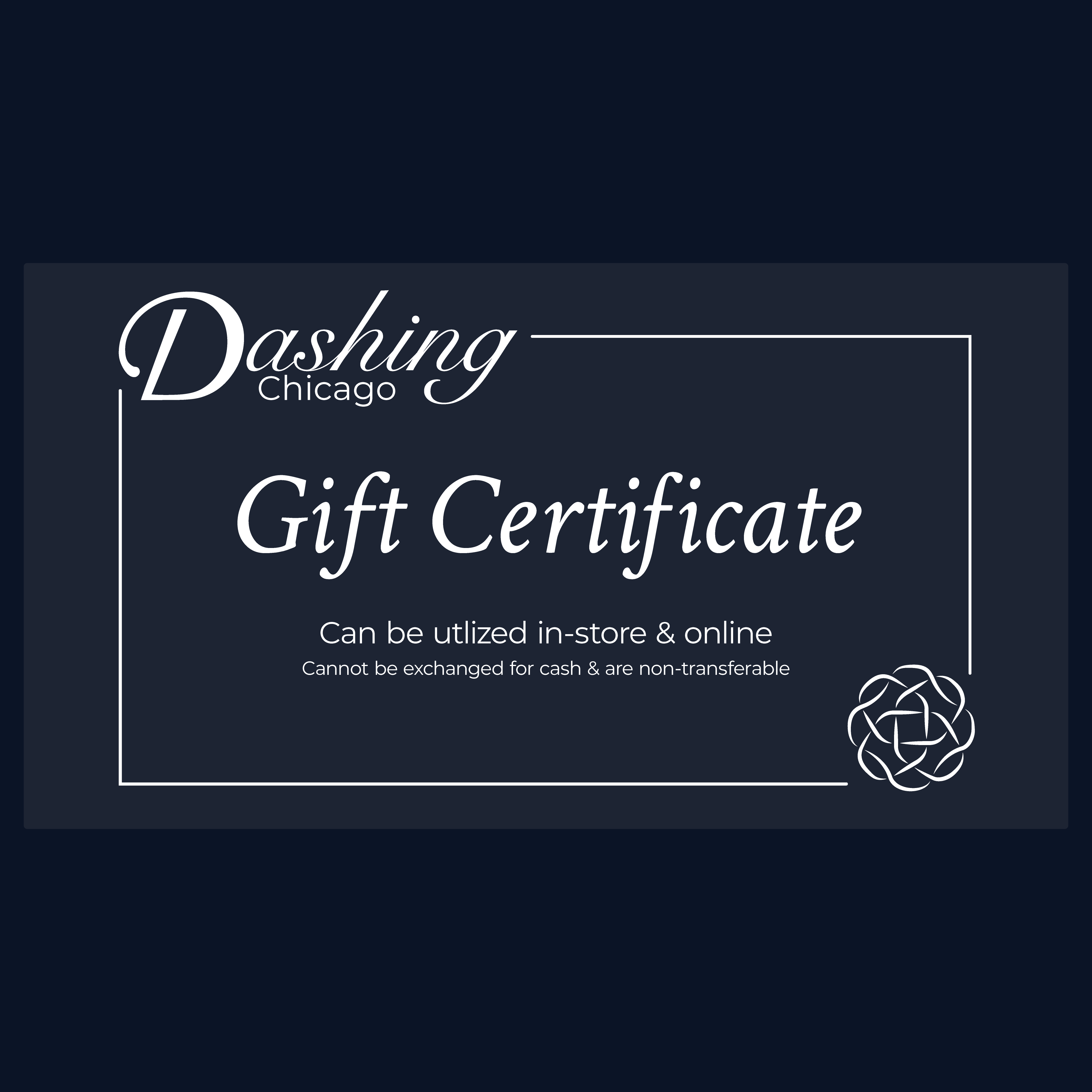 Dashing Digital Gift Certificate – Dashing Chicago