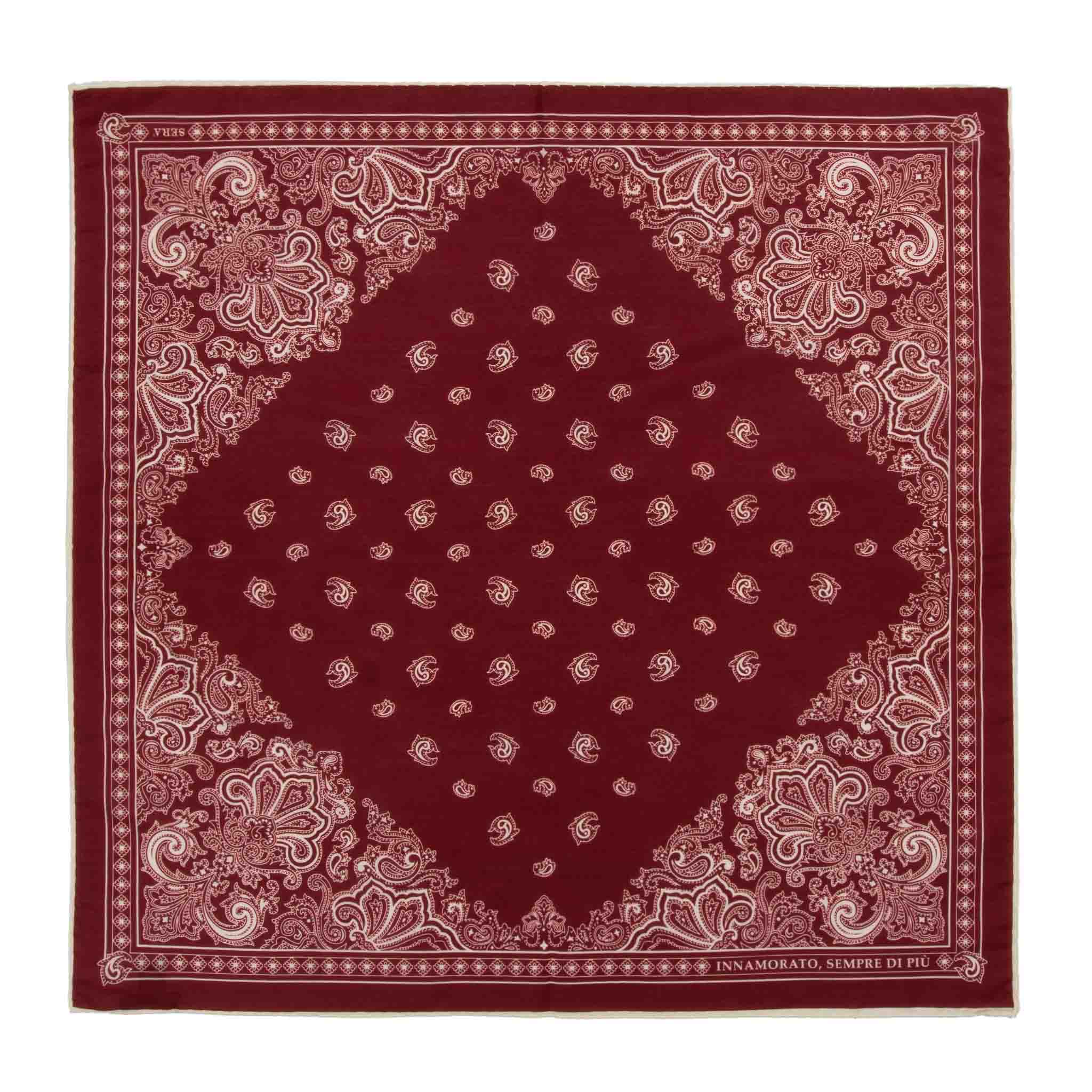 Innamorato - Red Cotton & Silk Bandana – Dashing Chicago